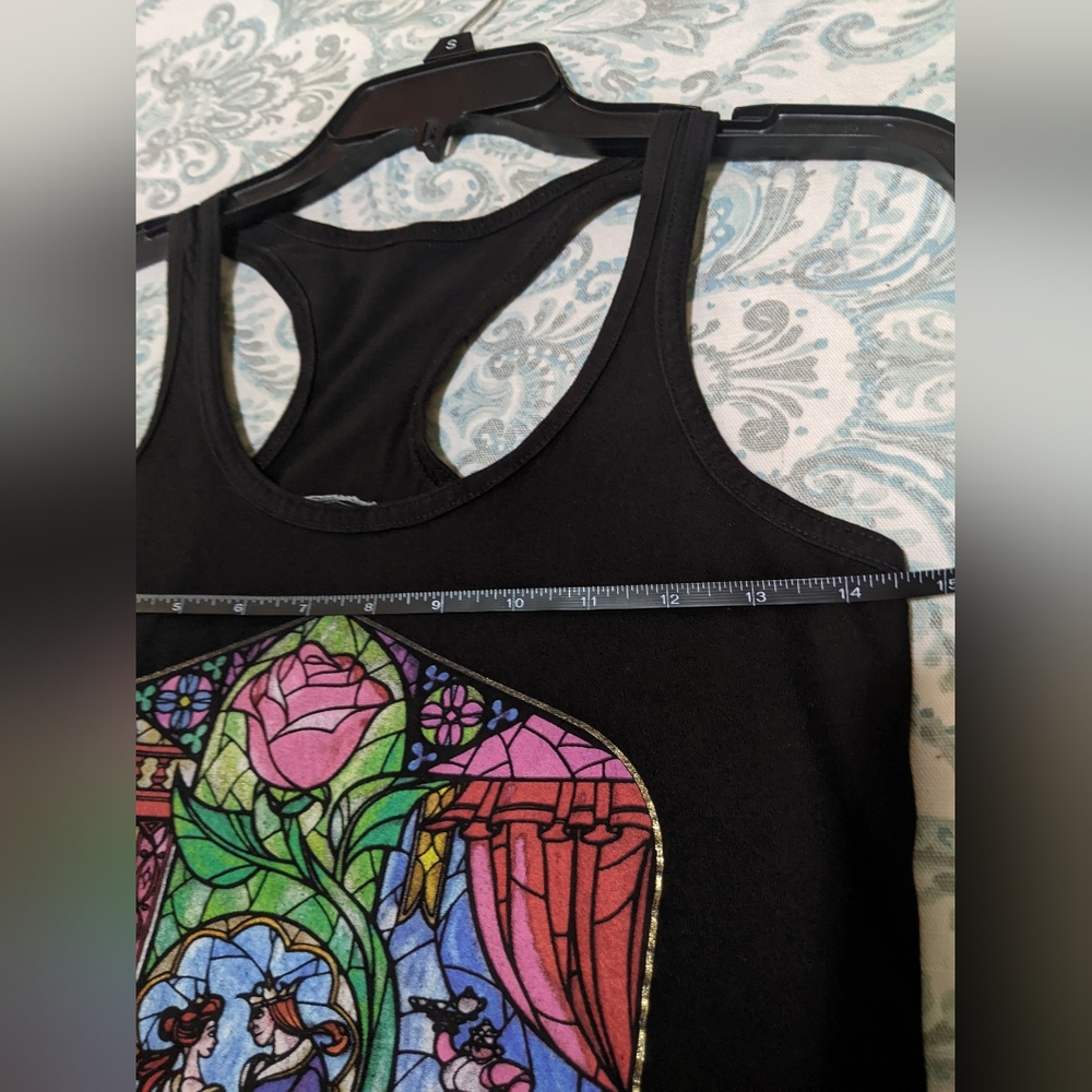 Beauty And The Beast Stained Glass Tank Top - Gem